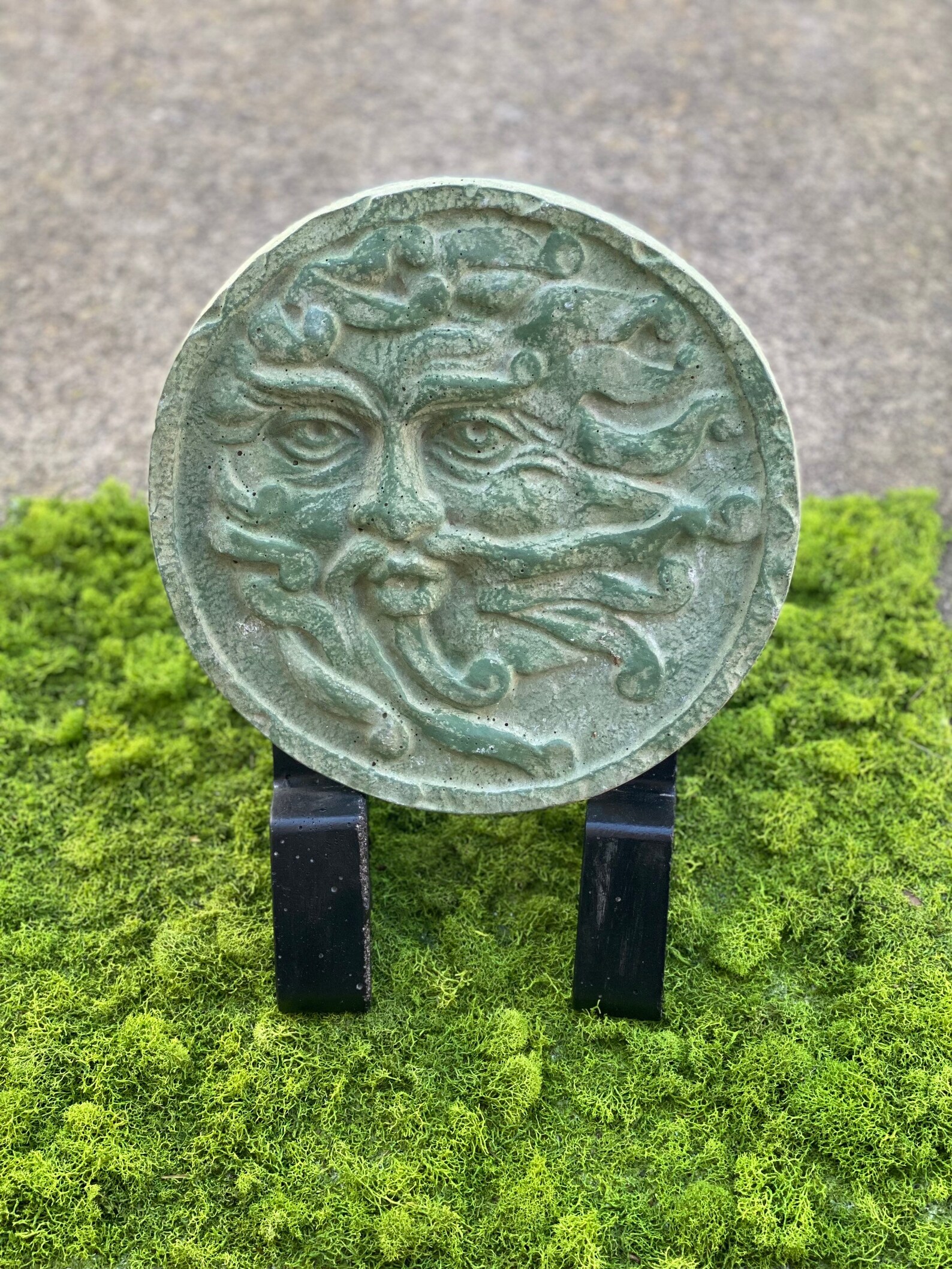 Plaque and Stepping Stone Holder Concrete Holder Garden - Etsy