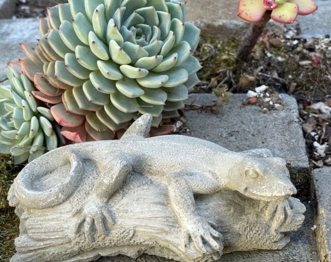 Lizard Gecko Sitting on a Shell, Gecko Gifts, Lizard Gifts, Garden ...