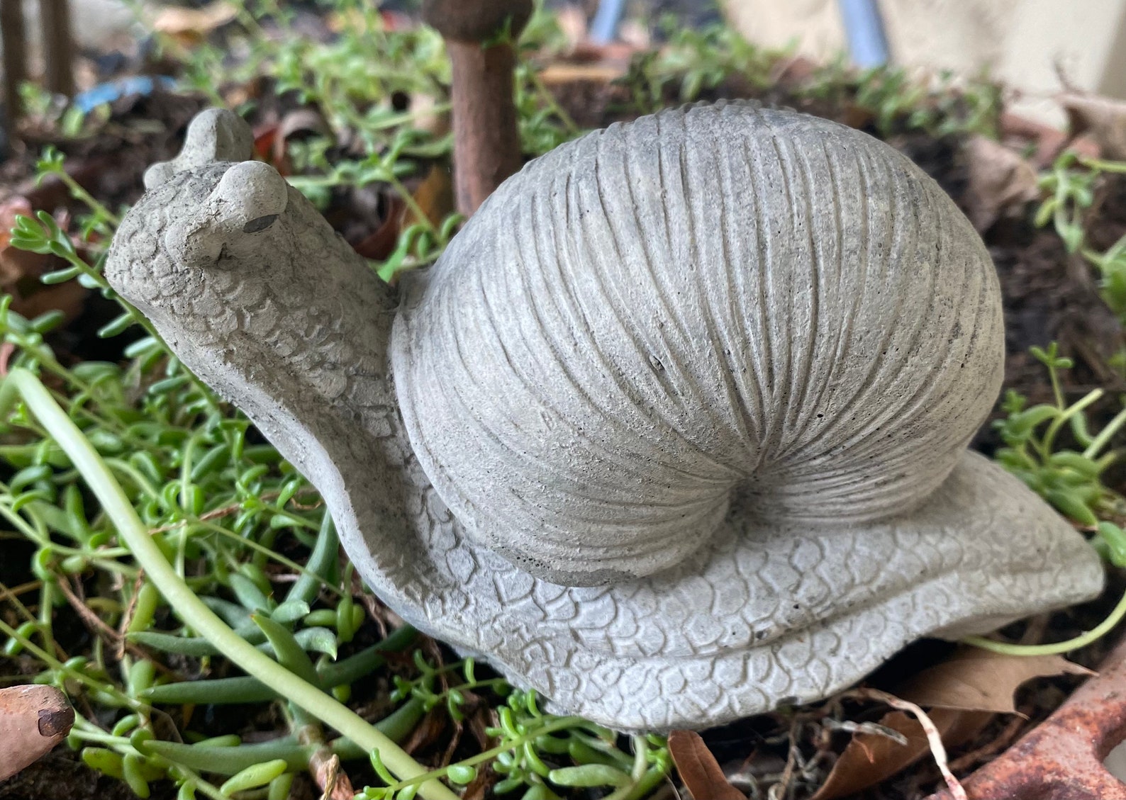 Snail Concrete Statue Garden Statue Garden Décor Snail | Etsy