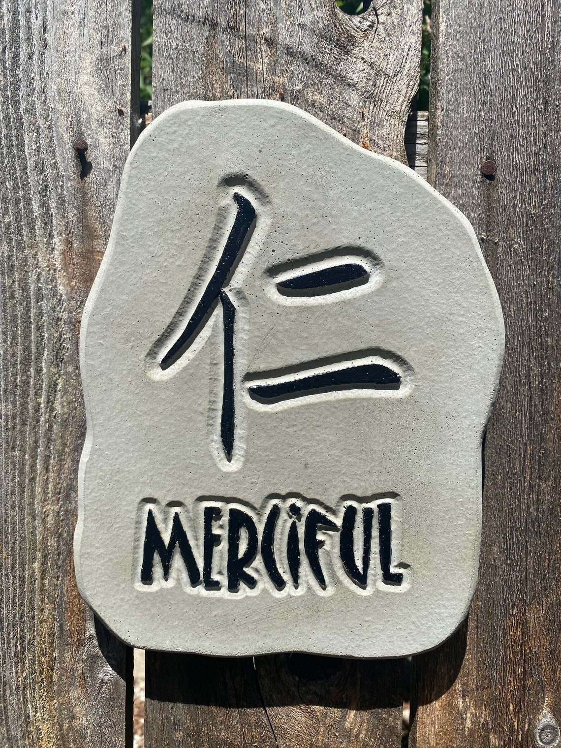 Merciful Symbol Kanji Stepping Stone Garden Plaque - Etsy