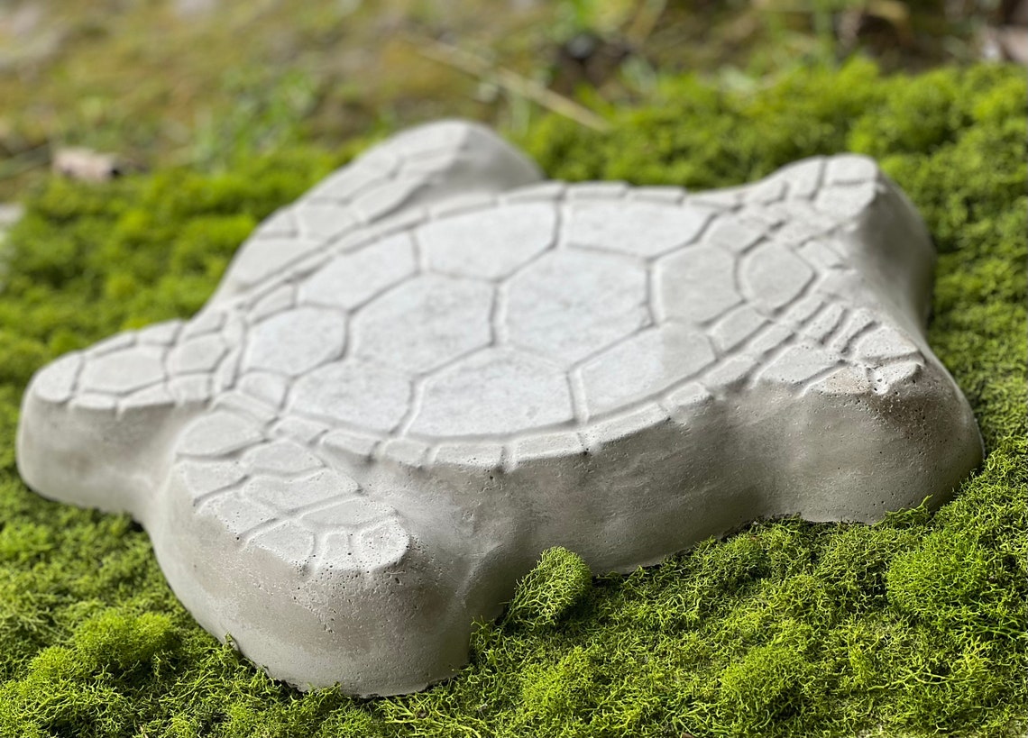 Sea Turtle Stepping Stone Turtle Garden Concrete Turtle | Etsy