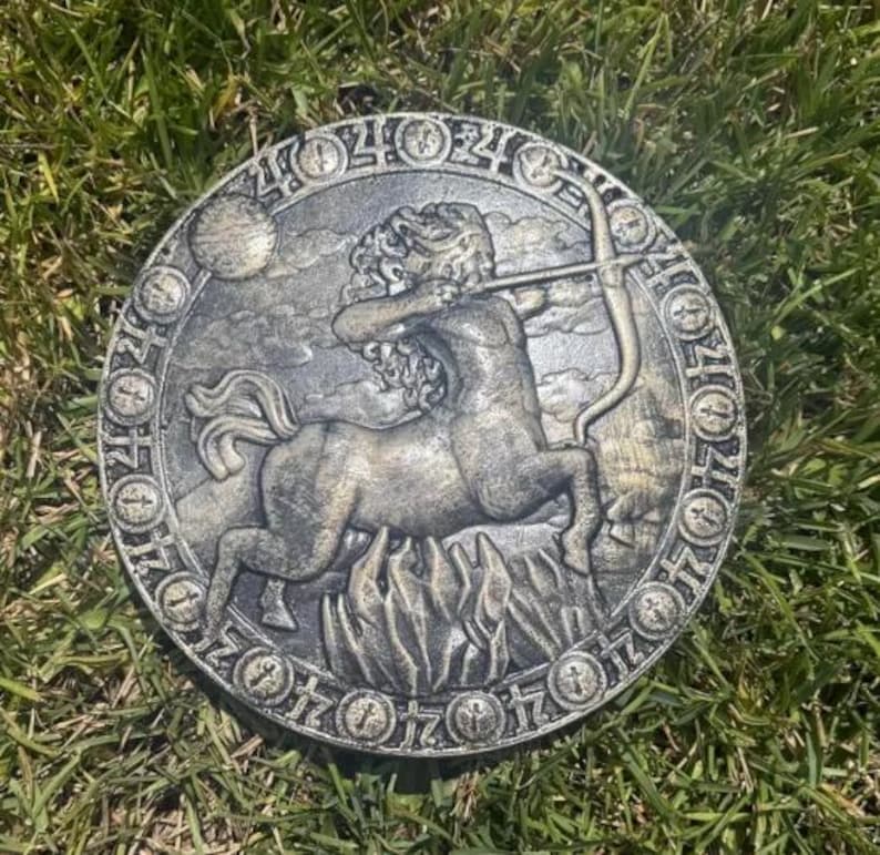 Zodiac Sign Stepping Stone, Astrology Birthday Garden Decor Gift ...