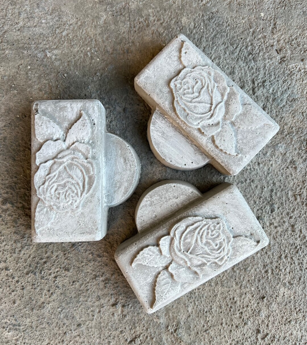 Rose Planter Feet, 4″ X 3″ X 1 1/4″ Deep, Plant Pot Feet, Pot Risers ...
