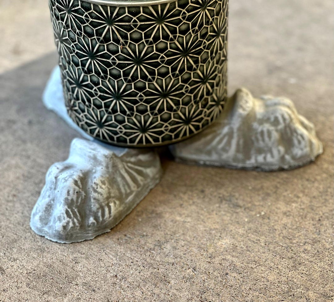 Pot Feet Risers, Feet for Pots, Concrete Lion Paw, Pot Risers, Pot Foot ...