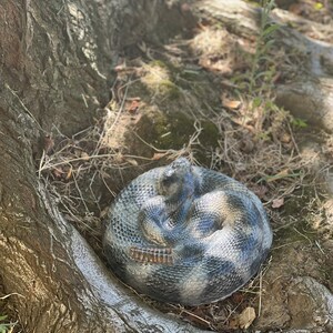 Rattlesnake Concrete Statue, Snake Statue, Pond Decor, Home or Garden ...