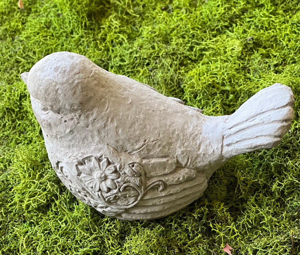 Concrete Bird Sculpture Concrete Art - Etsy