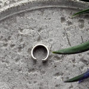 Sterling Silver Three-row Ear Cuff, Earlobe Hugger, No Piercing Ear Cuff, Simple Ear Cuff ...