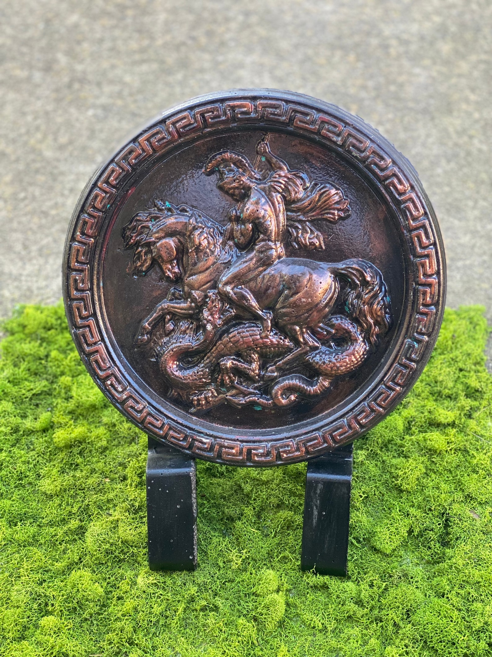 Plaque and Stepping Stone Holder, Concrete Holder, Garden Décor ...