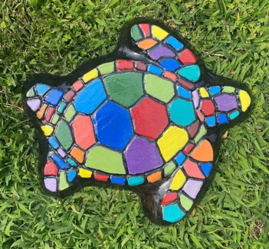 Sea Turtle, Stepping Stone, Turtle Garden, Concrete Turtle Decor, Yard ...