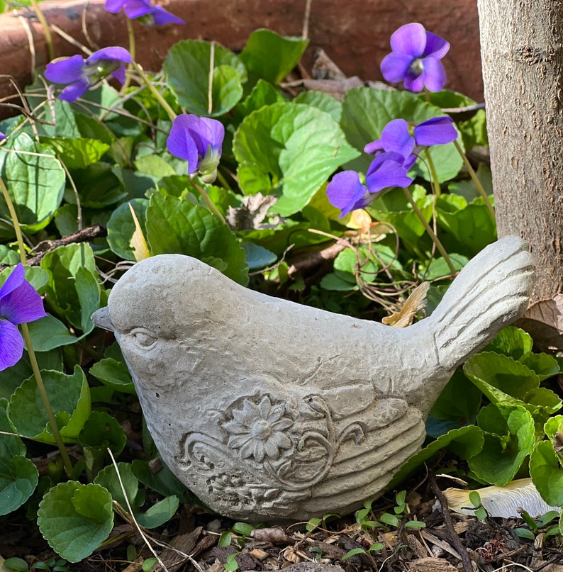 Concrete Bird Sculpture Concrete Art - Etsy