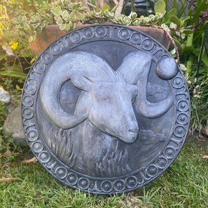 Aries Zodiac Stepping Stone, Astrology Garden Decor, Birthday Gift ...