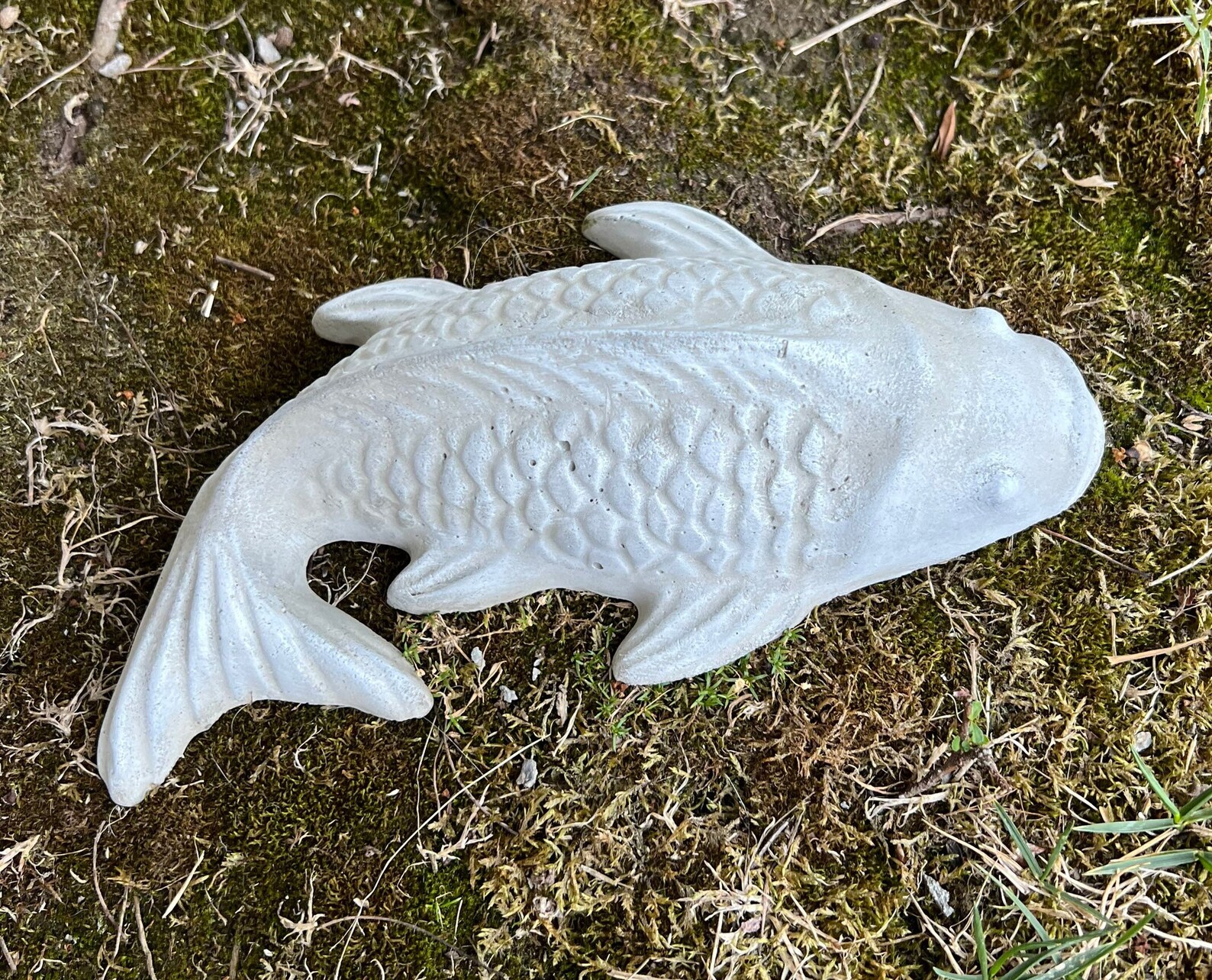 Set of 3 Koi Fish Statue, Home Garden Decor, Koi Pond, Housewarming ...