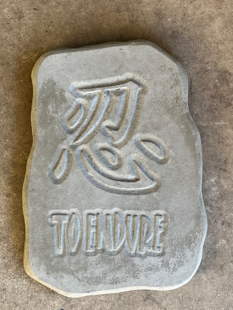 To Endure Symbol garden plaque 10 x 7 x - Etsy.de
