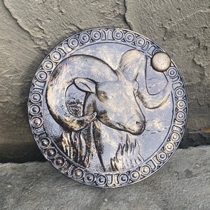 Aries Zodiac Stepping Stone, Astrology Garden Decor, Birthday Gift ...