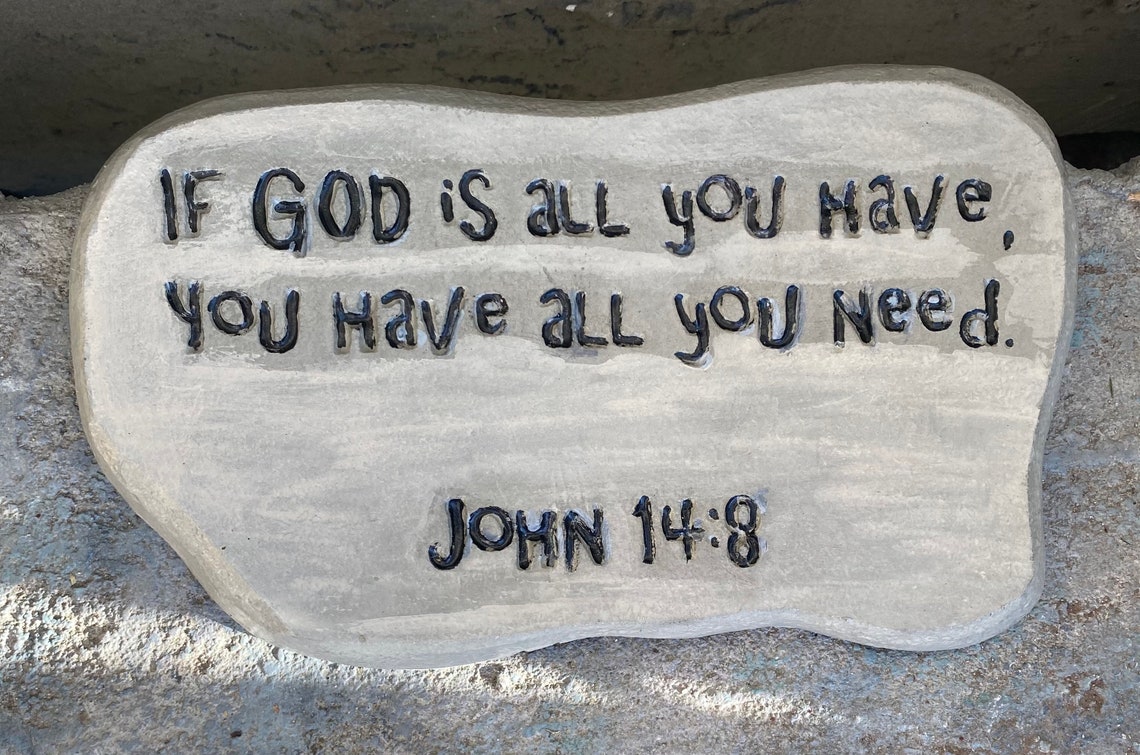God John 14:8 plaque Religious concrete plaque10 x | Etsy