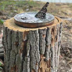 Sun & Cloud Sundial, Concrete Sundial, 10”across X1.5”thick, Garden ...