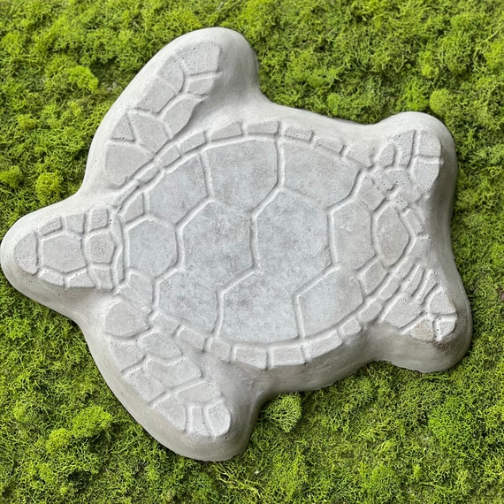 Round Garden Pavers & Step Stones Large Turtle Stepping Stone – Cast ...