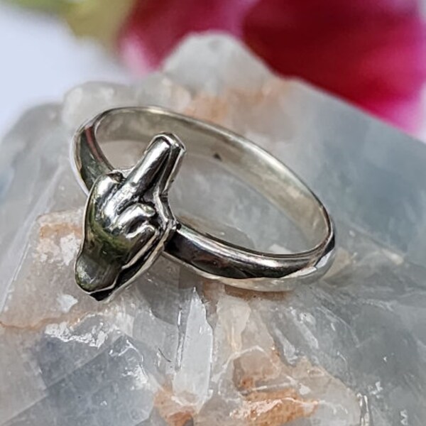 Middle Finger Ring - Etsy