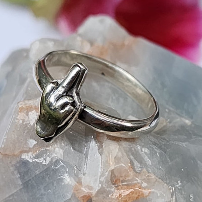 Middle Finger Ring - Etsy