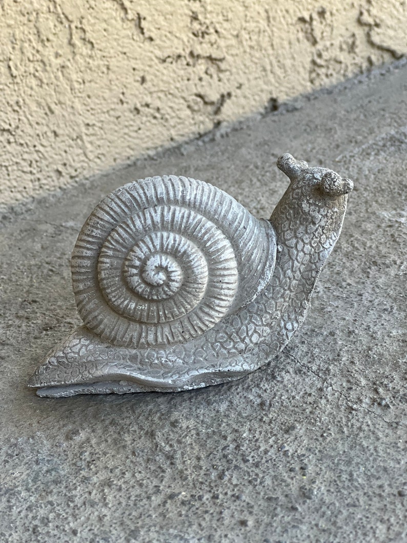 Snail Concrete Statue Garden Statue Garden Décor Snail - Etsy