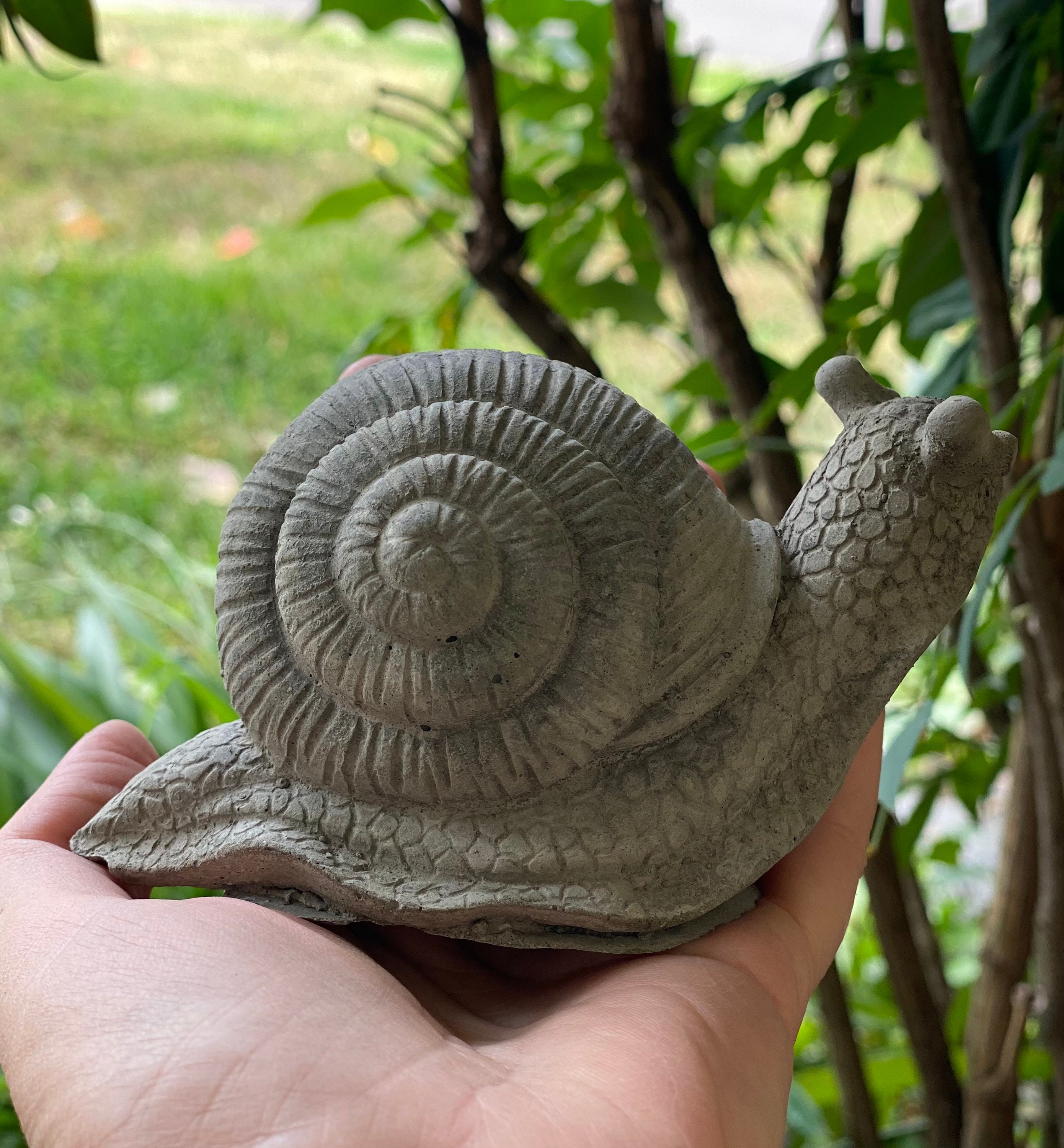 Snail Concrete Statue Garden Statue Garden Décor Snail | Etsy