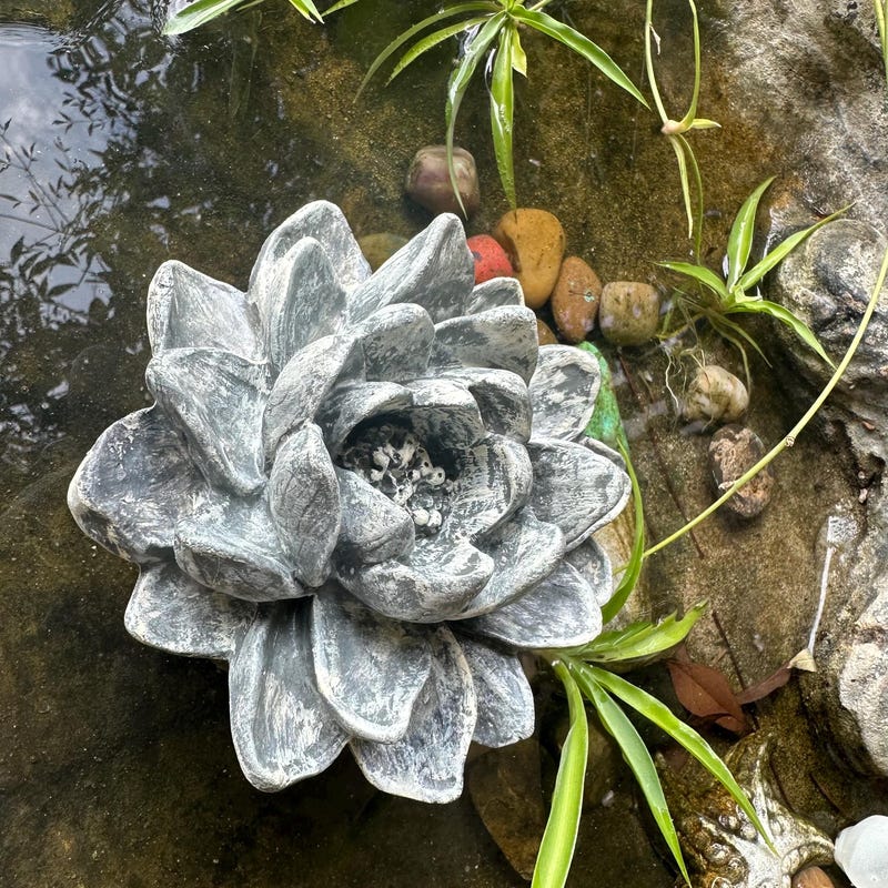 Concrete Art Flower - Etsy