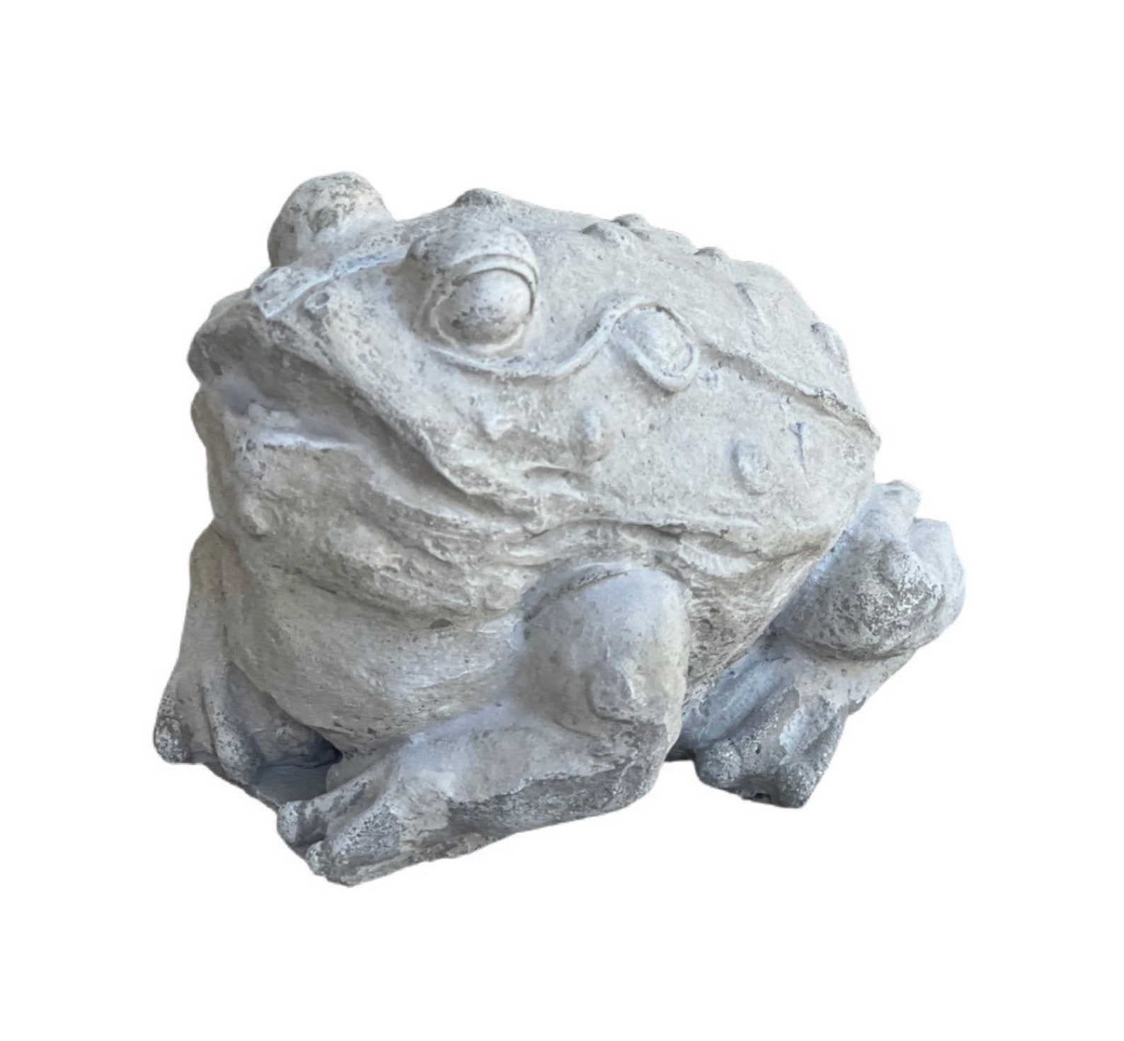 Concrete Bullfrog Statue Stone Toad | Etsy