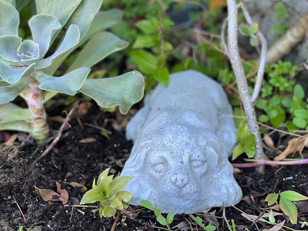 Puppy Figurine Dog Garden Statue Little Dog Figure Outdoor - Etsy