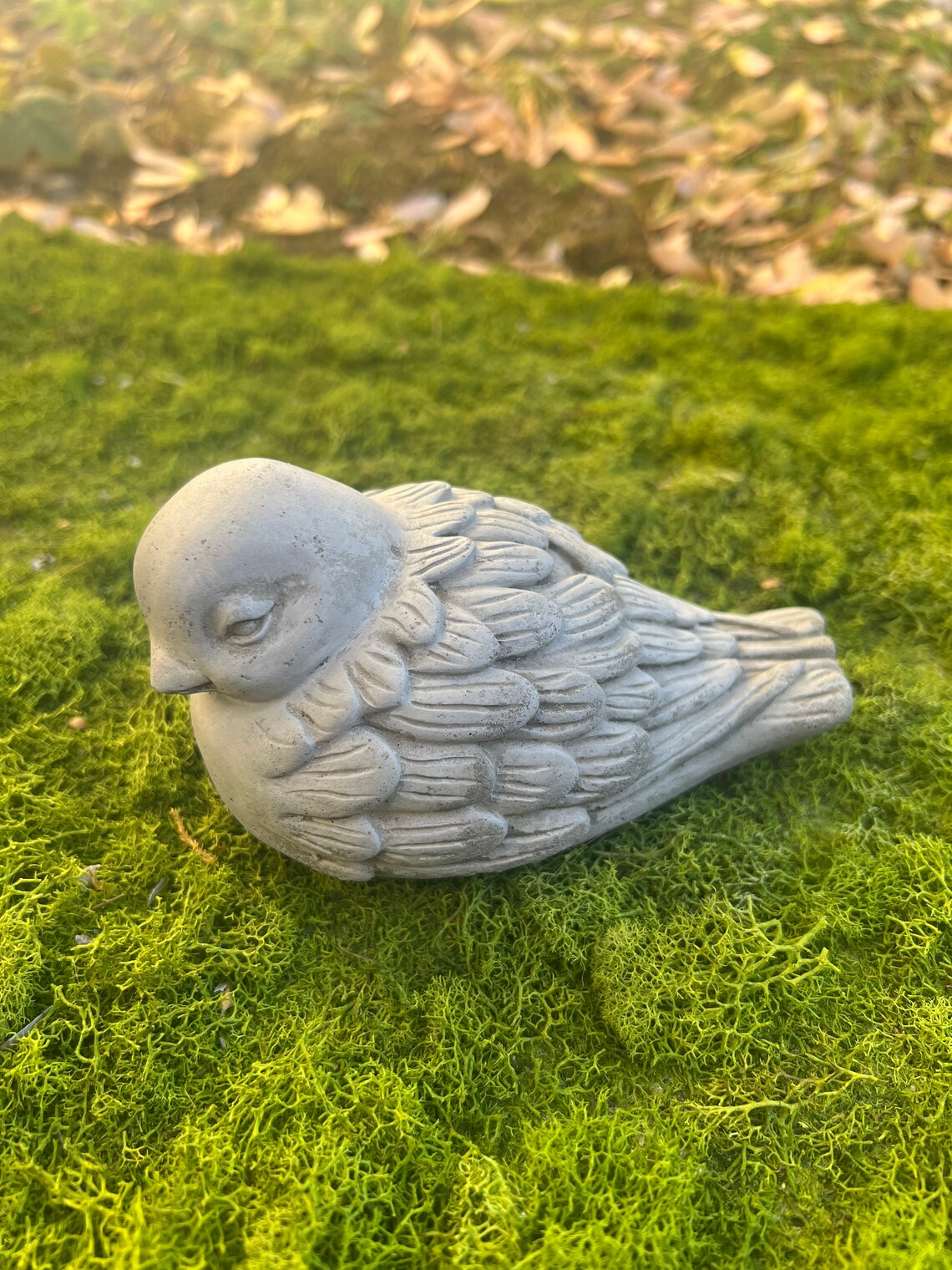 Concrete Bird Statue 5x3x3 Bird Garden - Etsy