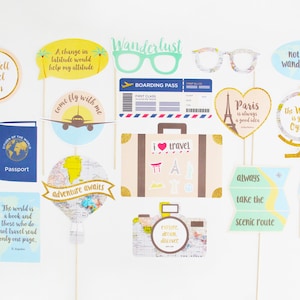Travel Party Decorations, Travel Photo Booth Props, Atlas, Birthday ...