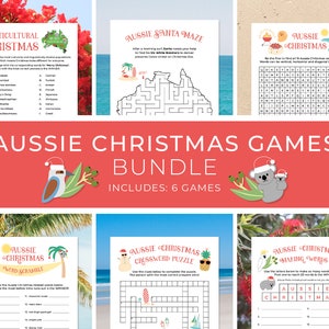 Aussie Christmas Party Games Bundle, Multicultural Australian Christmas ...