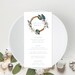 Beach Christmas Party Menu Template, Summer Christmas Menu, Tropical ...