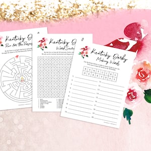 Kentucky Derby Party Games, Run for the Roses, Derby Games, Fun Derby ...