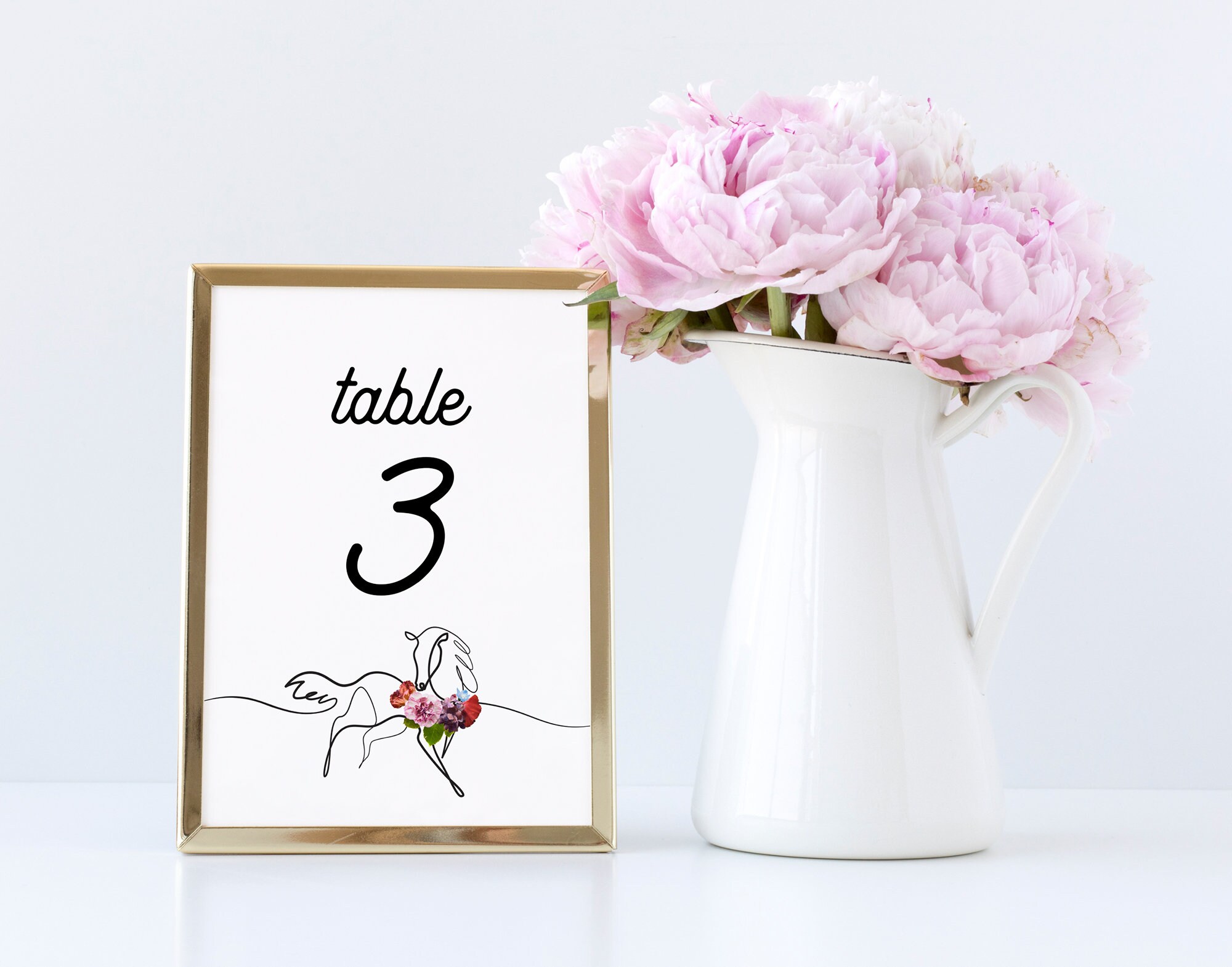 Melbourne Cup Table Number Template, Seating Card, Table Decor, Table ...