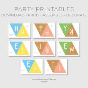 Happy Retirement Banner, Retirement Buntings, Retirement Decorations ...