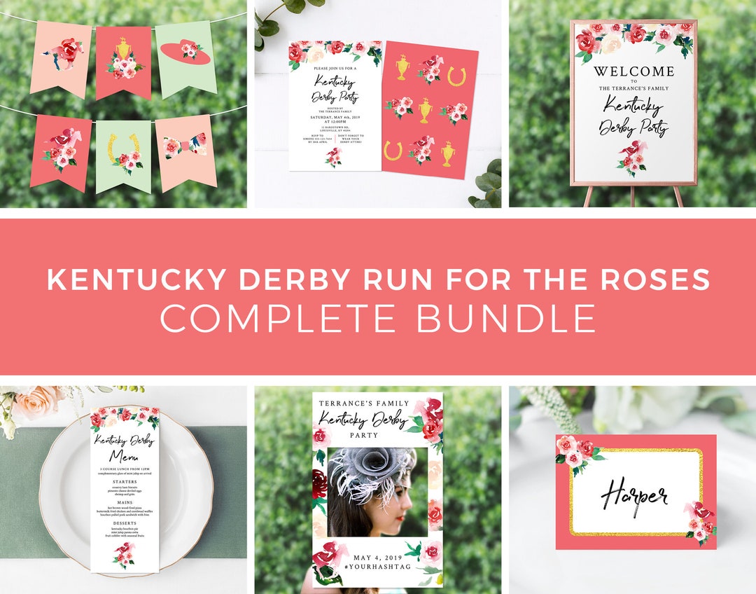Bundle Kentucky Derby Decorations Kentucky Derby Invitation - Etsy