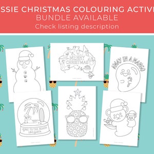 Aussie Christmas Party Games Bundle, Australian Christmas Activity ...