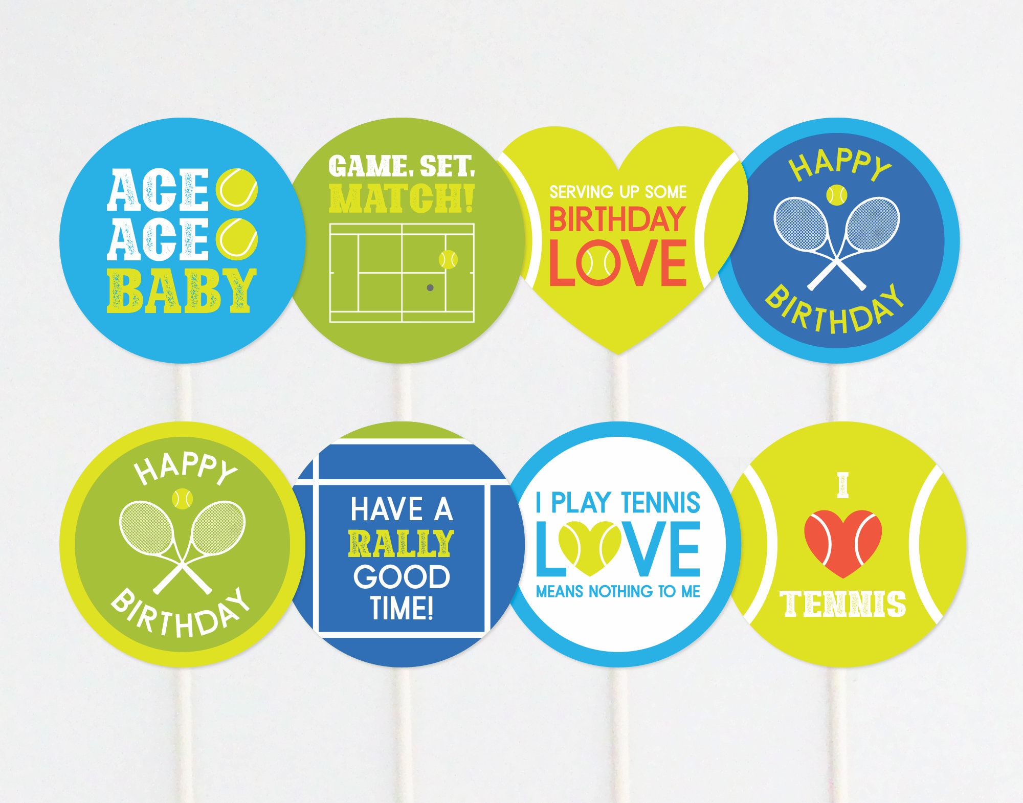 Tennis Birthday Decorations Tennis Props Tennis Party | Etsy