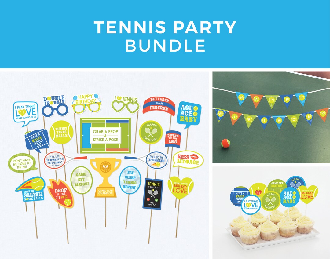 Tennis Birthday Decorations, Tennis Props, Tennis Party Decorations ...