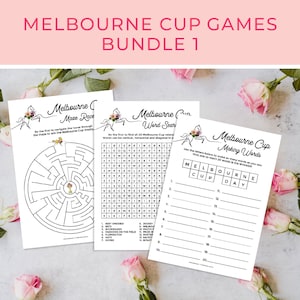 Melbourne Cup Party Games, Melbourne Cup Activities, Word Search, Horse ...
