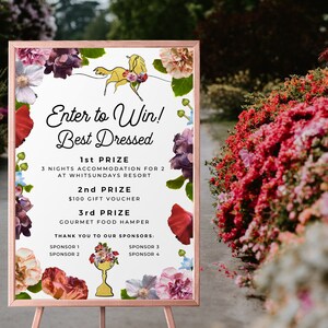 Melbourne Cup Poster Template, Best Dressed, Prizes, Melbourne Cup ...