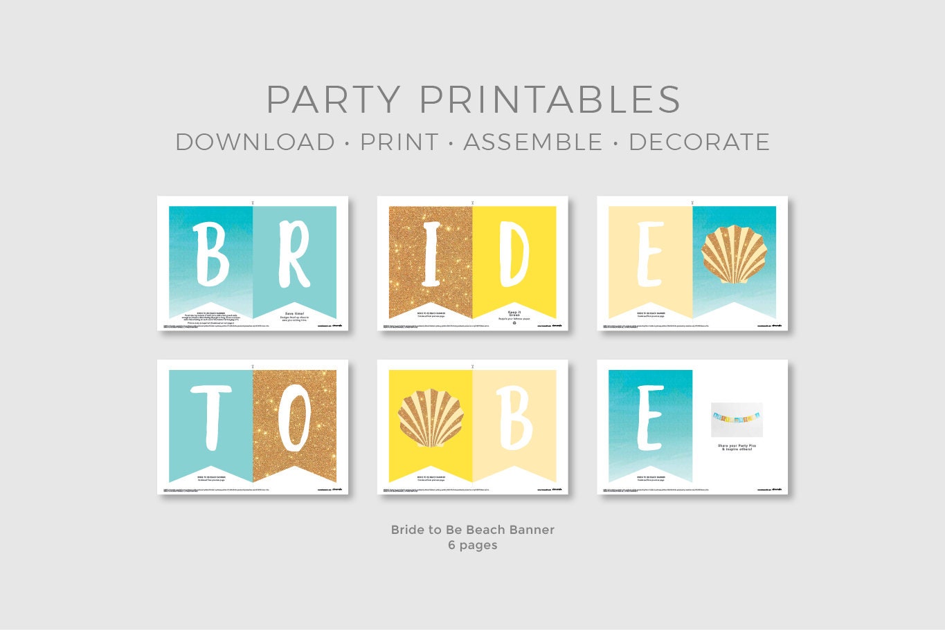 Bride to Be Banner, Beach Bridal Shower Banner, Beach Bachelorette ...