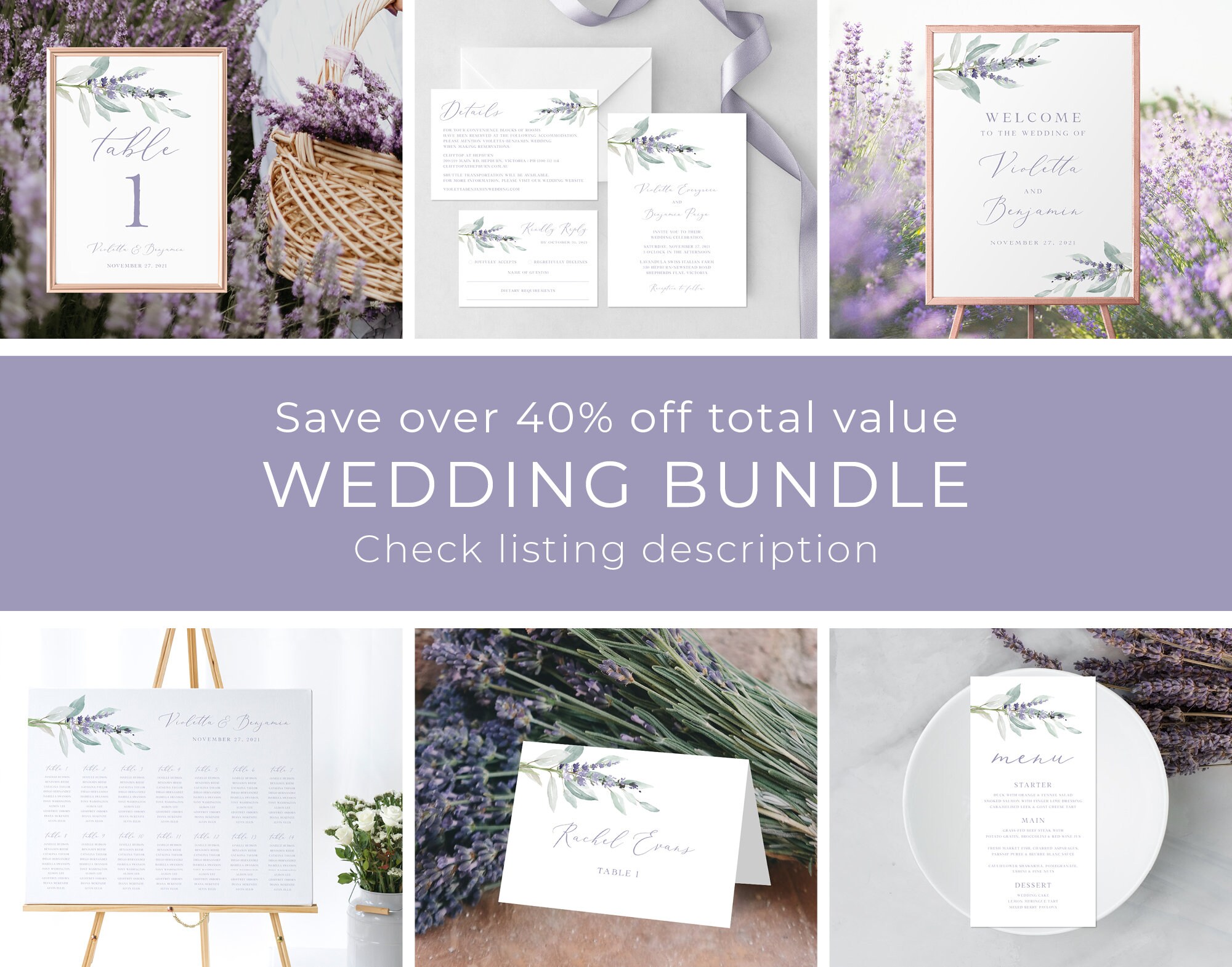 Lavender Guest Book Sign Template Wedding Guestbook Sign - Etsy Australia