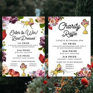 Melbourne Cup Poster Template, Best Dressed, Prizes, Melbourne Cup ...