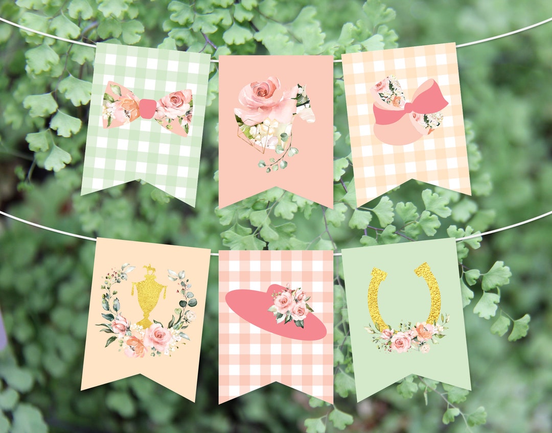 Spring Kentucky Derby Banner, Derby Buntings, Kentucky Derby ...