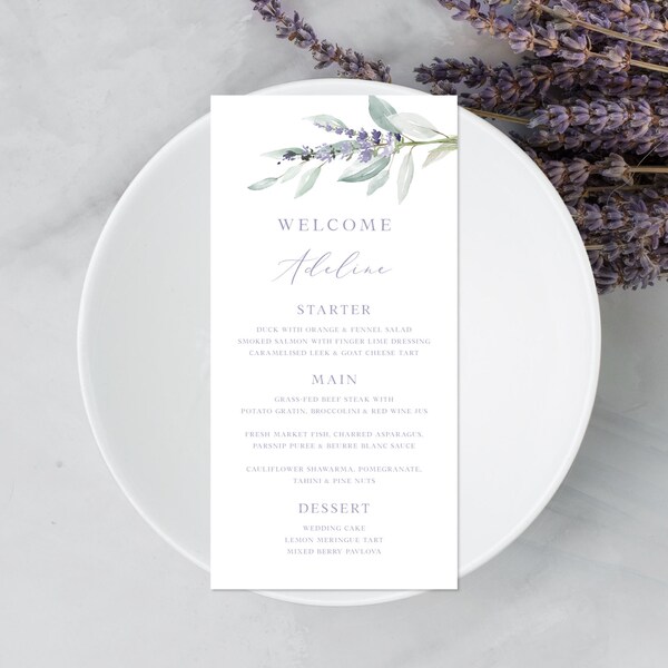 Rustic Menu Cards - Etsy