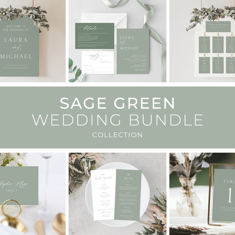 Sage Green Wedding - Etsy