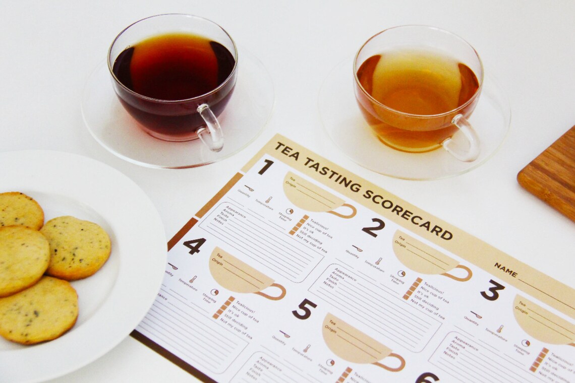 Tea Tasting Scorecards Tea Sampler Tea Tasting Party | Etsy