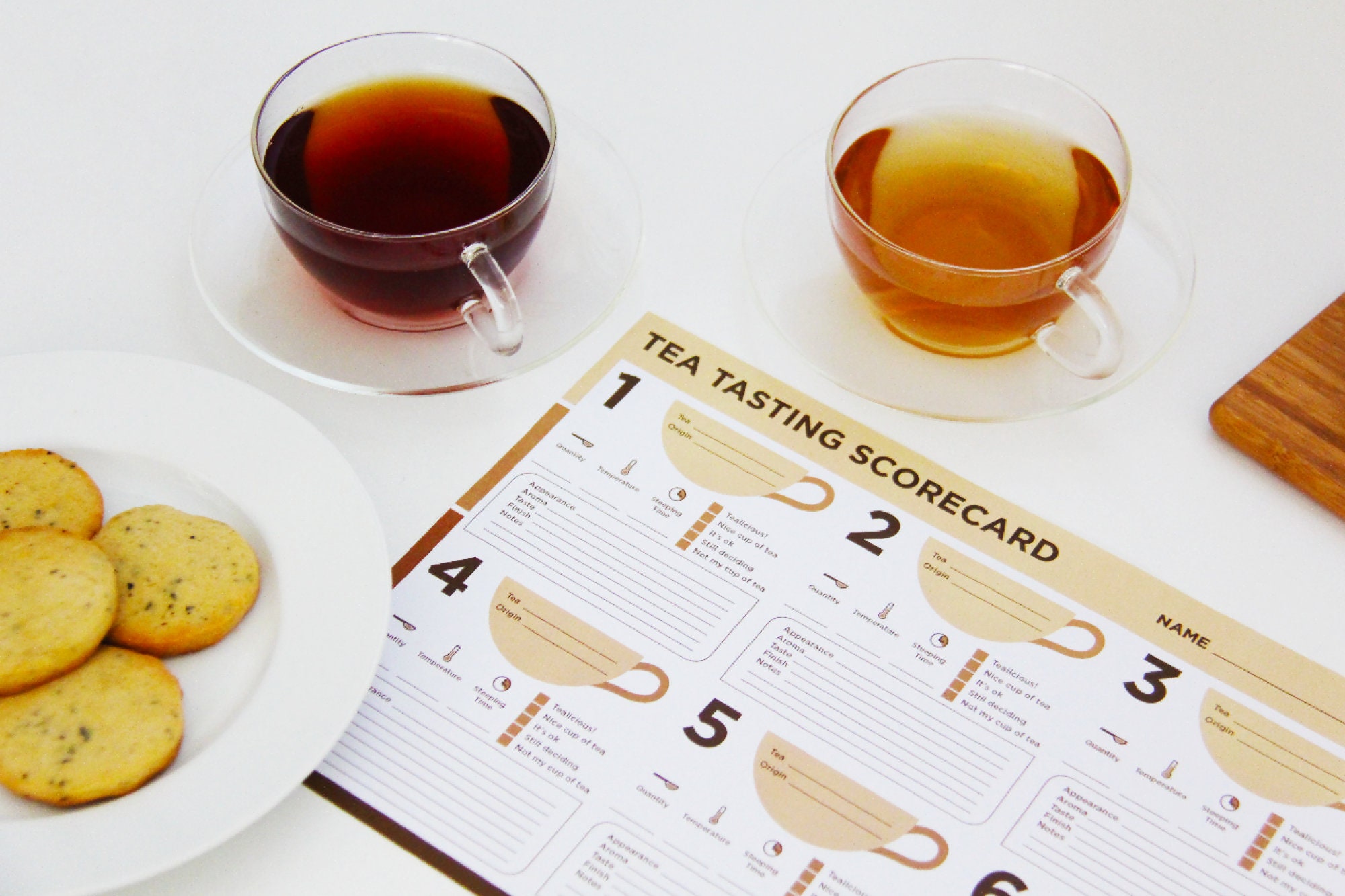 Tea Tasting Scorecards Tea Sampler Tea Tasting Party | Etsy