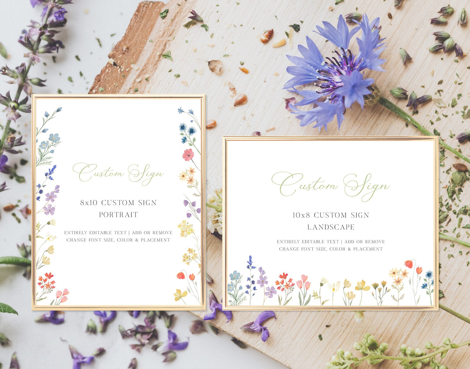 Wildflower Custom Sign Template Wildflower Wedding Sign - Etsy Australia